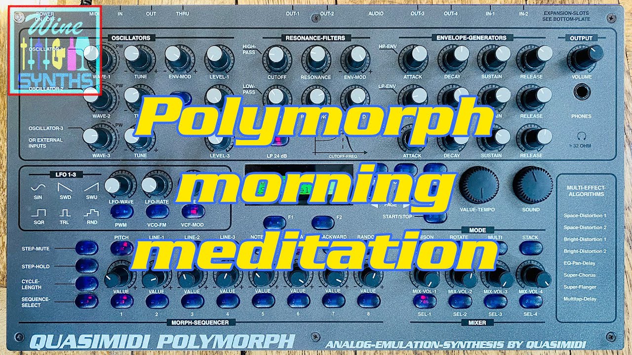 Quasimidi Polymorph - meditative early morning sequence - YouTube