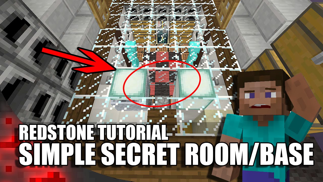 Minecraft: Simple Secret Room/Base! - YouTube
