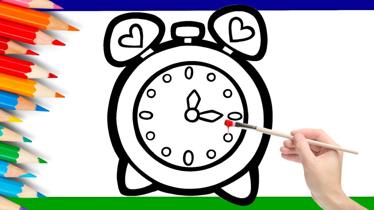 How to Draw a Clock – | Easy Drawing | Step-by-Step - YouTube