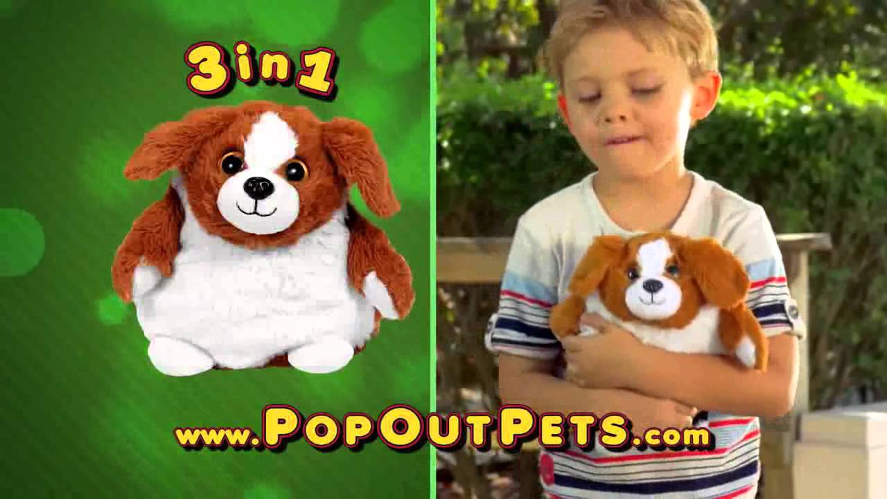 Pop Out Pets - Három az egyben plüssfigurák - YouTube