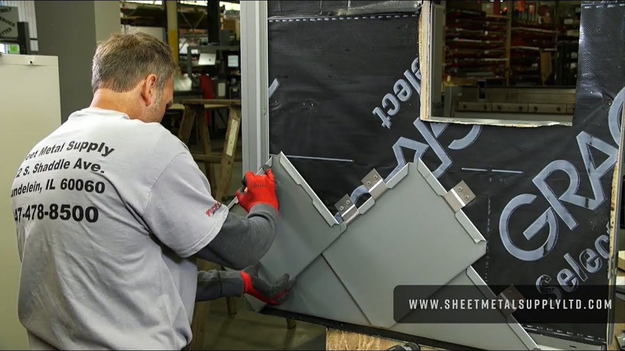 Angled Flat Lock Tile Installation - YouTube