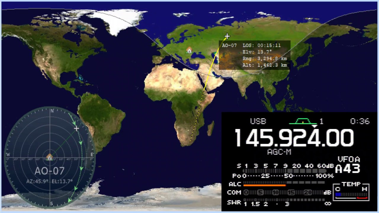 🔴 AMSAT OSCAR | Europe Live Satellite Signals Tracking | February 15 ...