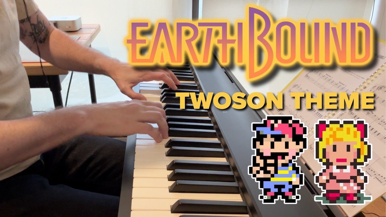 Earthbound / Mother 2 - Twoson Theme on Piano - YouTube