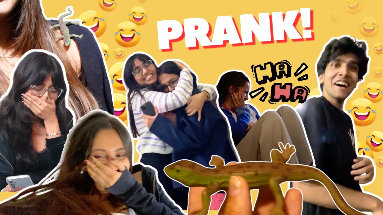 Lizard PRANK on my friends🦎😂 | she started crying | they hate me now ...