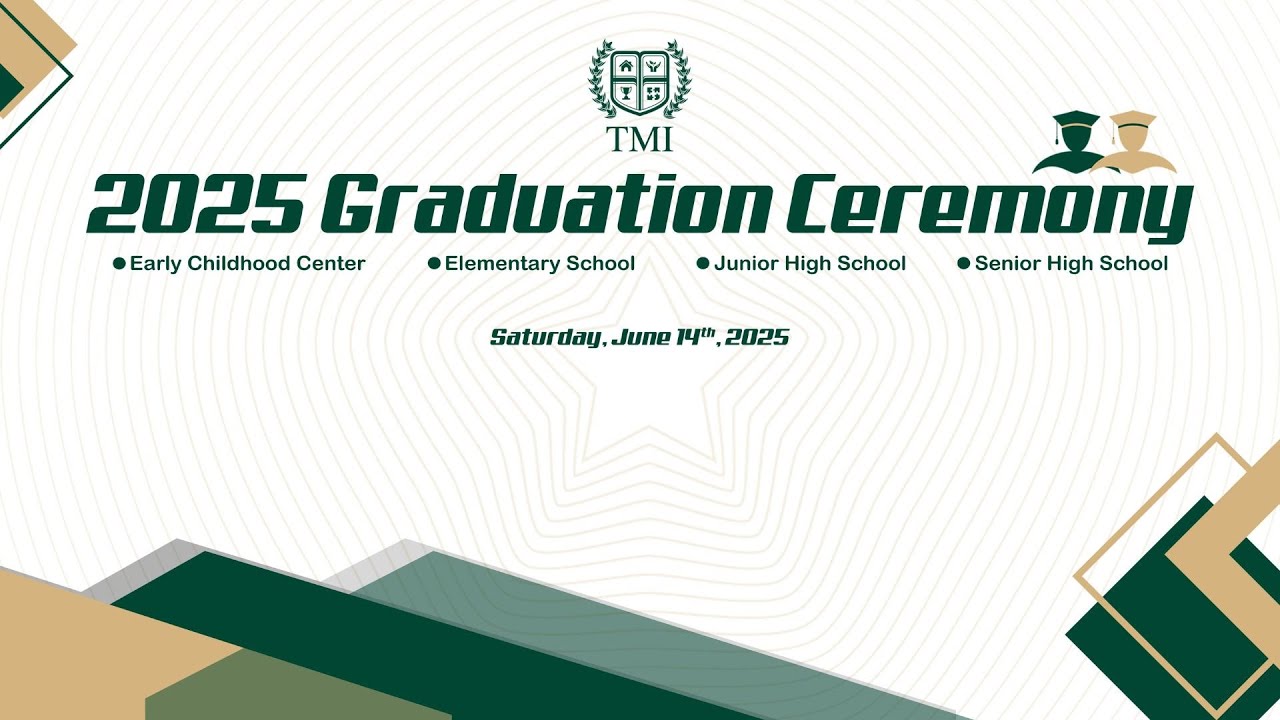 [🔴LIVE ] 2025 TMI GRADUATION CEREMONY - YouTube