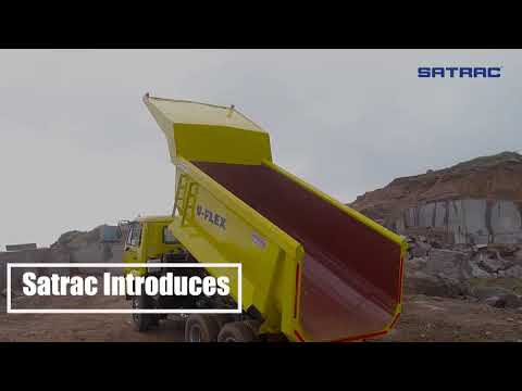 SATRAC 16 CuM U-Shape Rock body tipper on 10 wheeler - YouTube