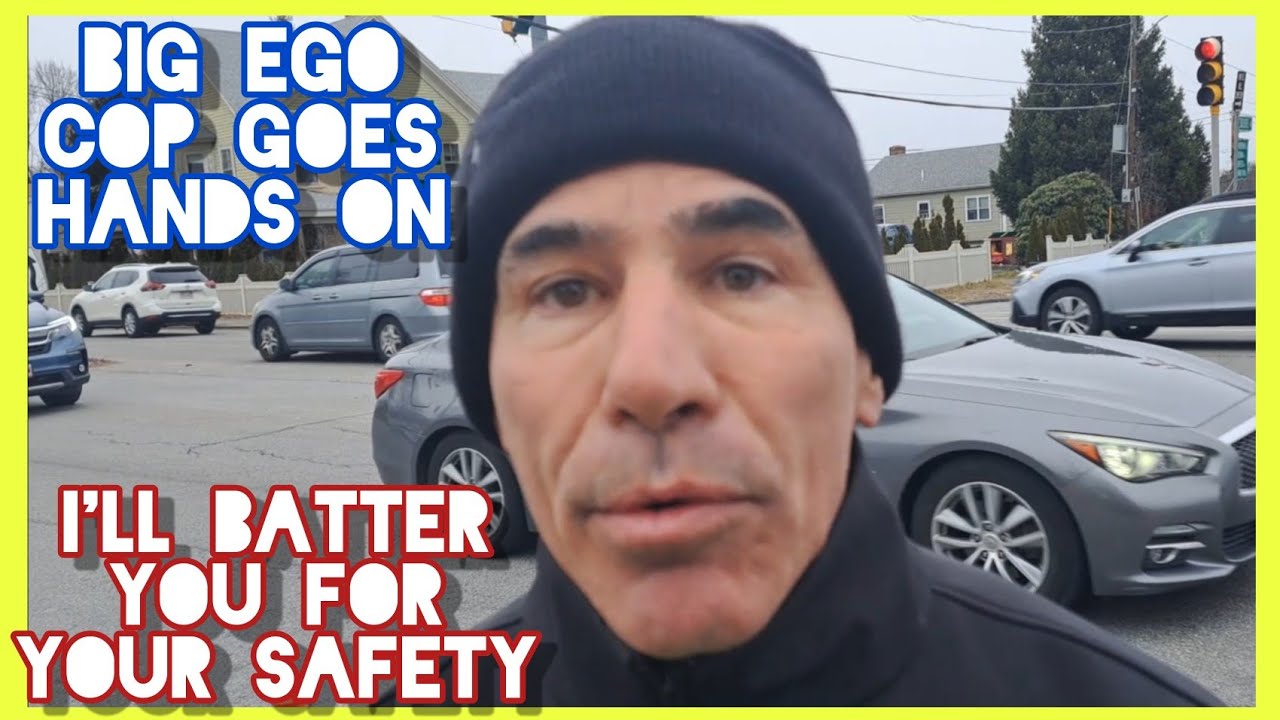 BIG EGO COP GOES HANDS ON | REFUSES TO ID | WE GET HIM ID'd - YouTube
