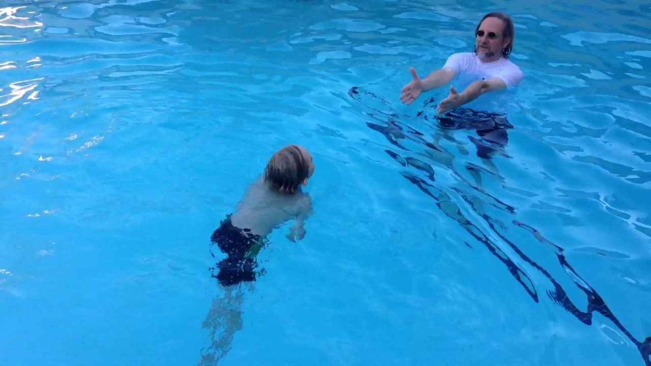 Swimming without a Floatie! - YouTube