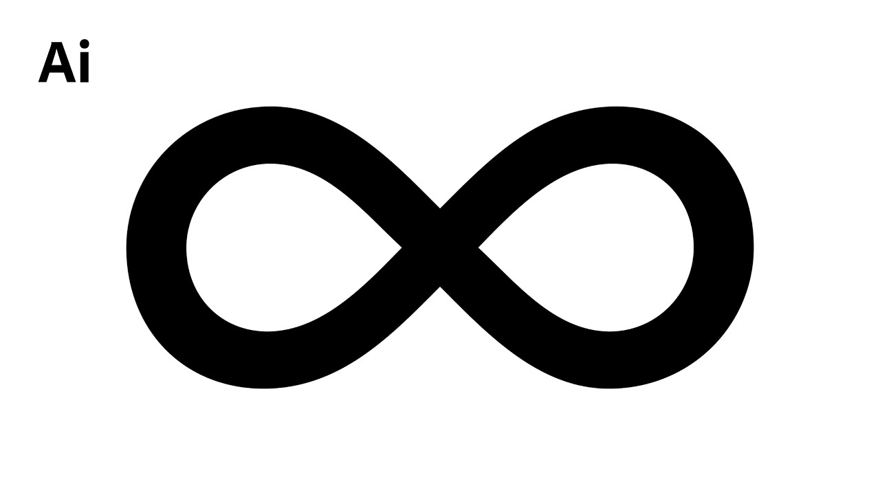 🔥Como crear rápidamente un símbolo de infinito en Illustrator ...