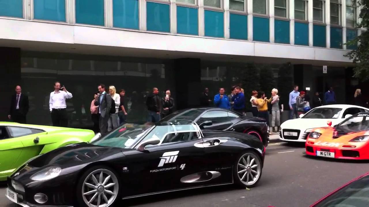 Forza Motorsport cars London 12-10-2011 - YouTube