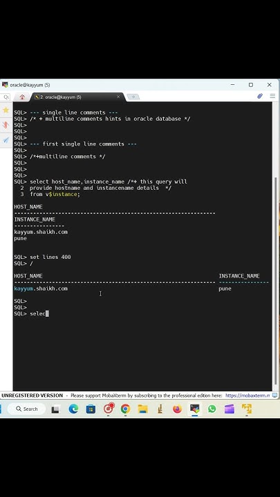 Quick Guide To Multiline Comments Oracle Db Kayyum698 Kayyum698 Shorts Youtube