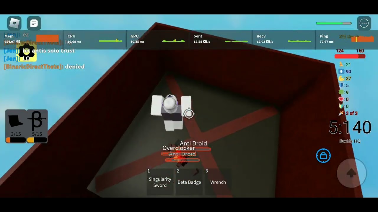 Anti droids almost solo Overclocker in RGD - YouTube