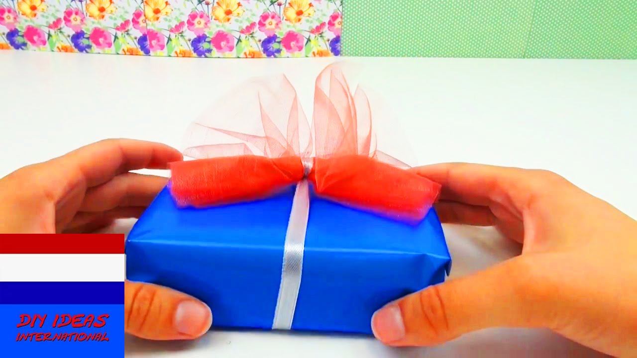 strik voor cadeau DIY / zelf strik maken voor aan een geschenk ...