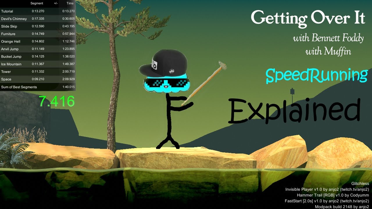 Getting over it speedrunning explained - YouTube