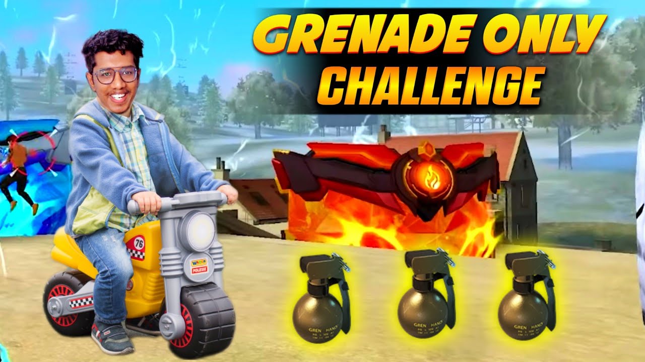 Only Grenade Challenge 😱 Subscribers Vs Akshay Akz Squad | Freefire Max ...