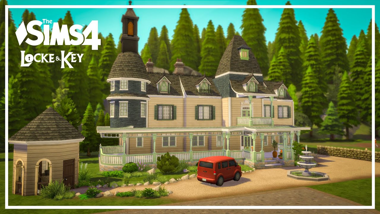 Netflix series Locke and Key House shell | Speedbuild | The Sims 4 | No ...