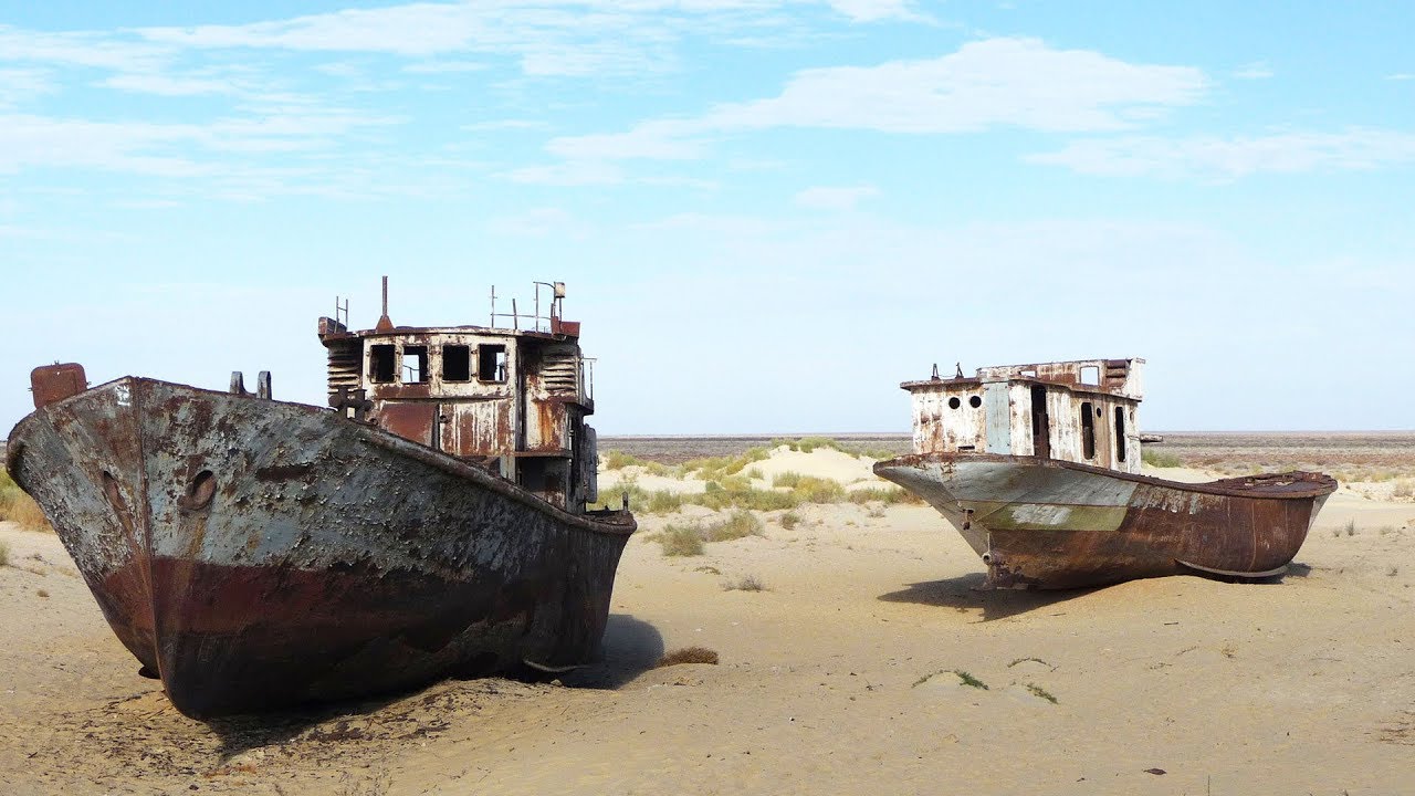 आखिर सूख गया ये समुद्र। Dying Aral Sea. - YouTube