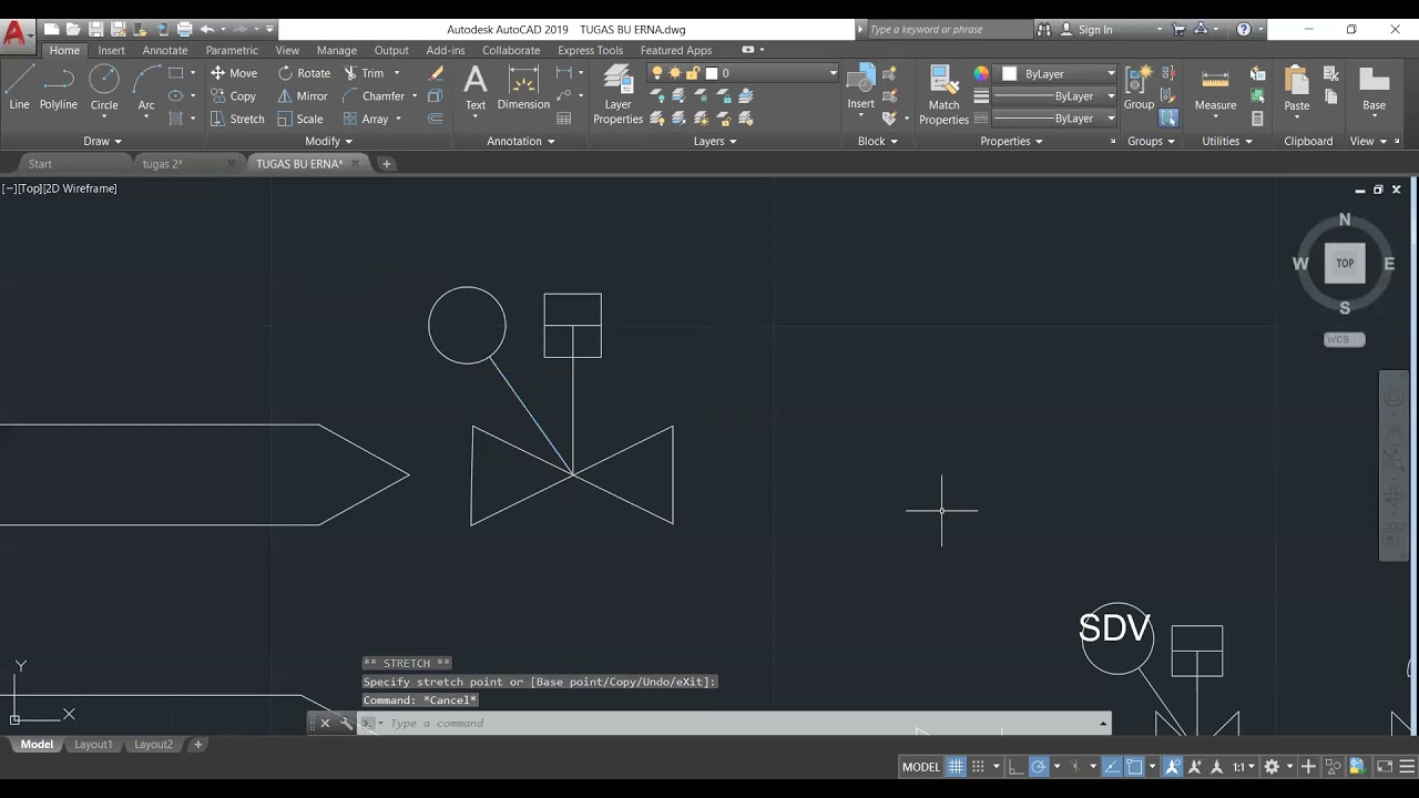 CARA MEMBUAT PFD MENGGUNAKAN AUTOCAD - YouTube