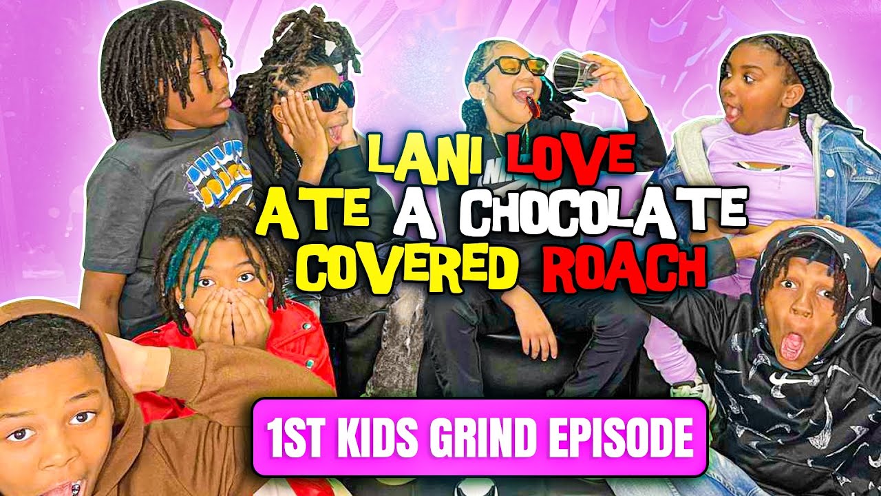Lani love eats a bug on our 1st episode of kids grind 🫣🤮 - YouTube