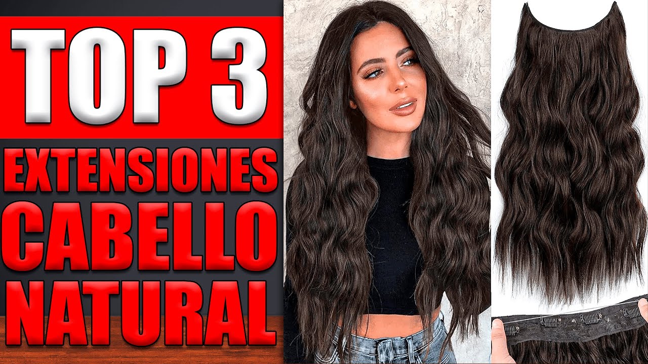 MEJORES EXTENSIONES DE CABELLO NATURAL DE AMAZON [TOP 3] - YouTube