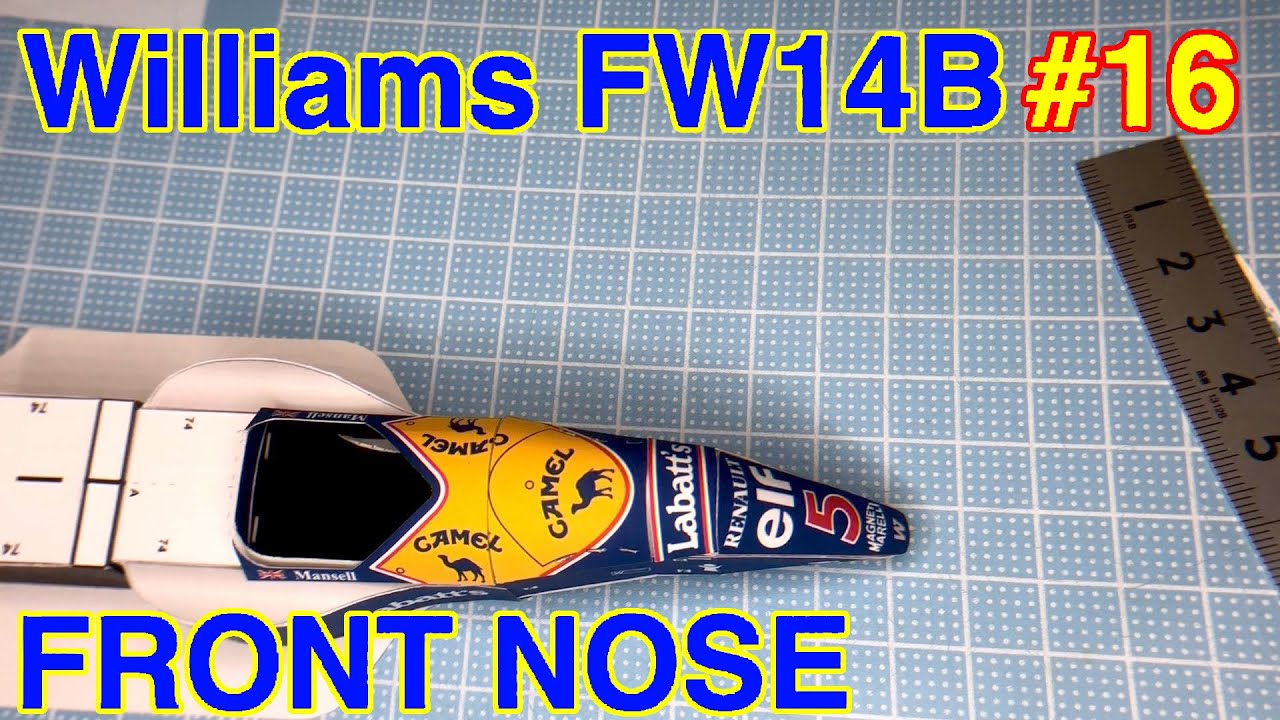 PAPERCRAFT Williams FW14B を作る！ #16 - YouTube