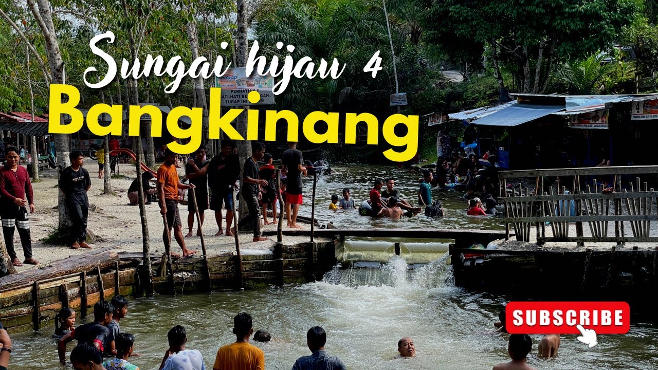Rekreasi Sungai Hijau 4 Kota Bangkinang || Liburan Tipis tipis - YouTube