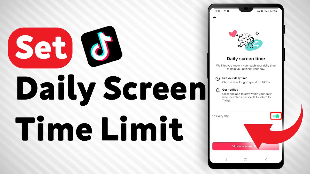 How To Set A Daily Screen Time Limit On Tiktok - Full Guide - YouTube
