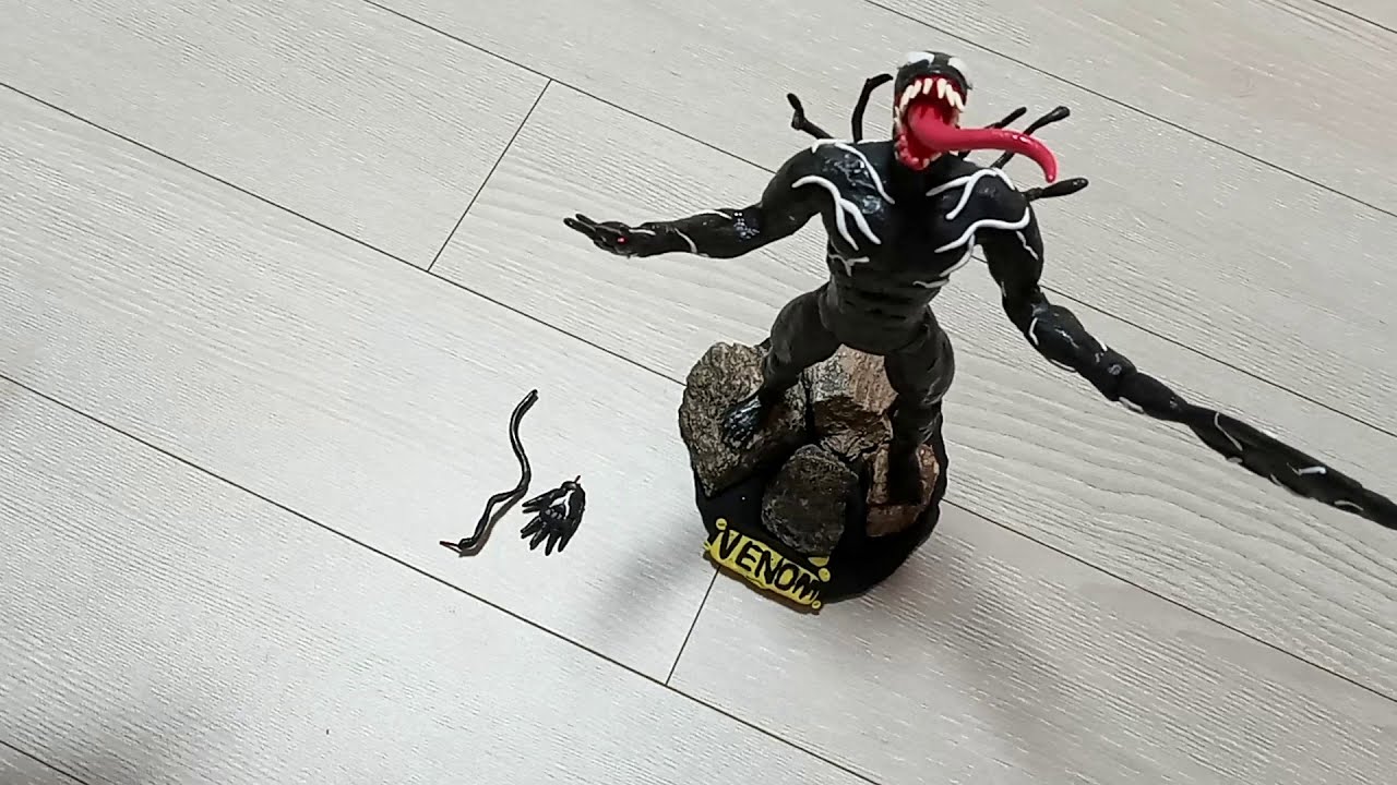 재료비 0원! 고퀄리티 베놈 피규어 만들기 how to make venom movie figure clay art - YouTube