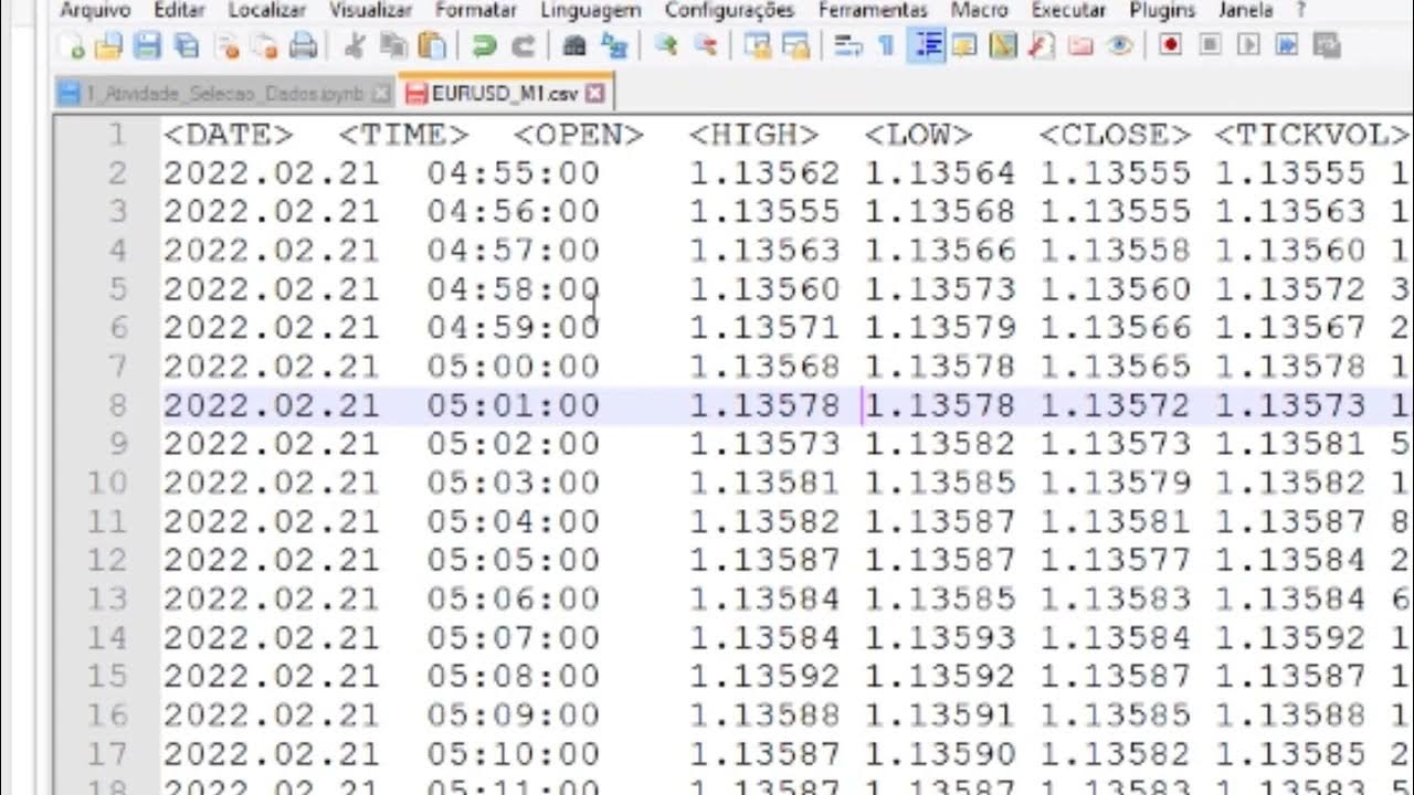 Como Baixar Dados Do Metatrader 5 E Abrir Com Python Youtube