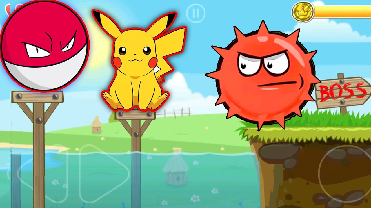 Red Ball 4 vs Pokemon Catching - YouTube