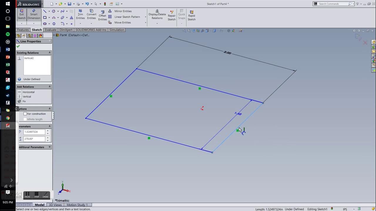 Basic Solidworks Tutorial - How to make a Cube / Rectangle - YouTube