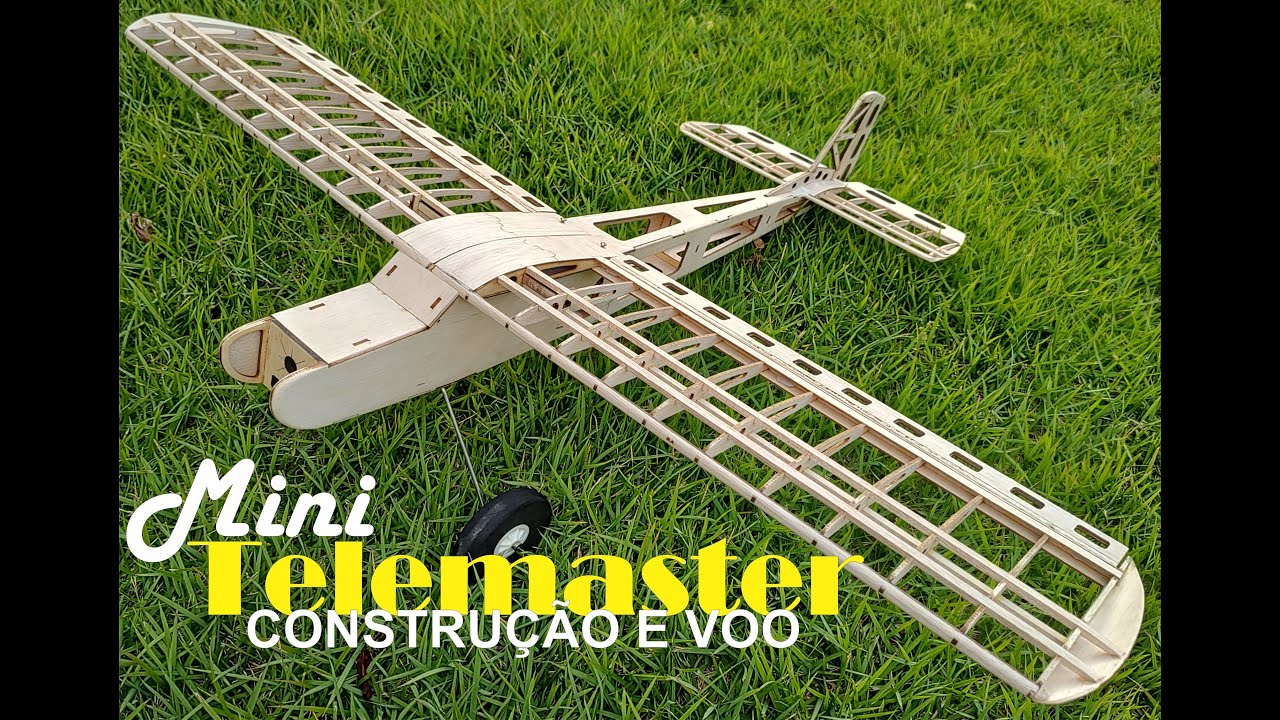 Construção e Voo do Aeromodelo Mini Telemaster em Balsa - Rc Airplane ...