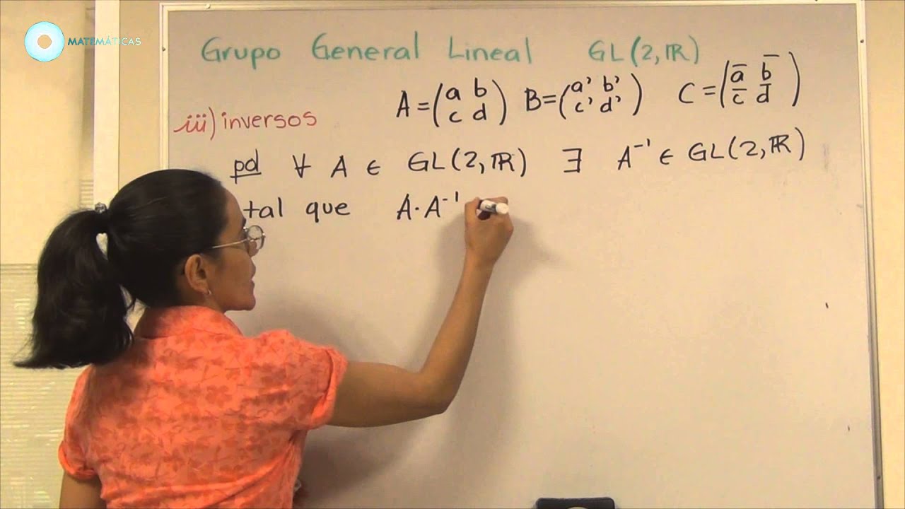 Grupo general lineal GL ,2,R - YouTube