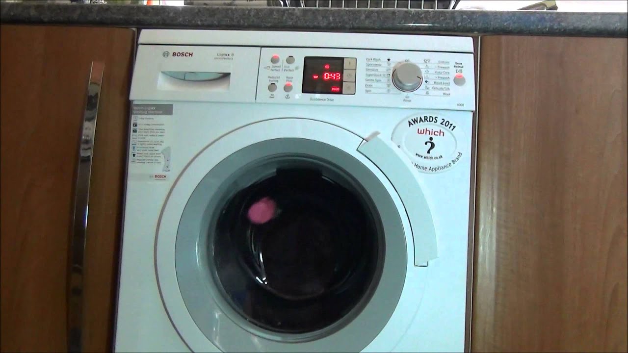 Bosch Logixx WAS32461 Washer : Mix Speed Perfect + Aqua Plus Overloaded ...