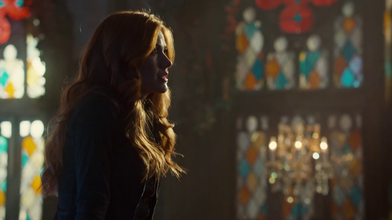 Jace looks at clary's rune 3x13 - YouTube