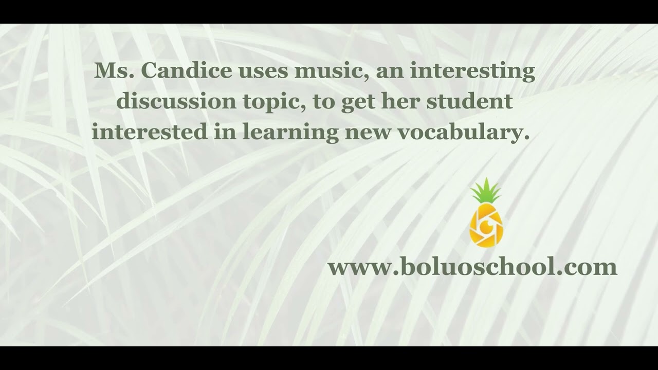 Ms. Candice uses music to introduce new vocabulary - YouTube