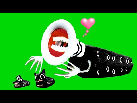 Head Megaphone train eat....? Green screen [ trevor henderson ] - YouTube