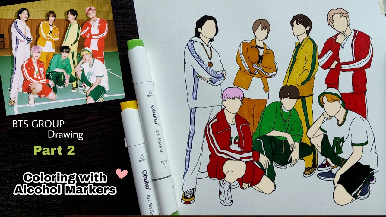 BTS Group Drawing Part - 2 | YouCanDraw - YouTube