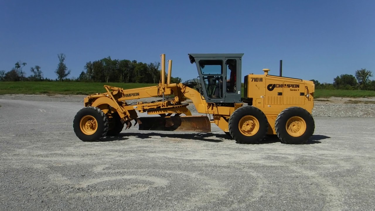 1998 CHAMPION 710A MOTOR GRADER 22364 - YouTube