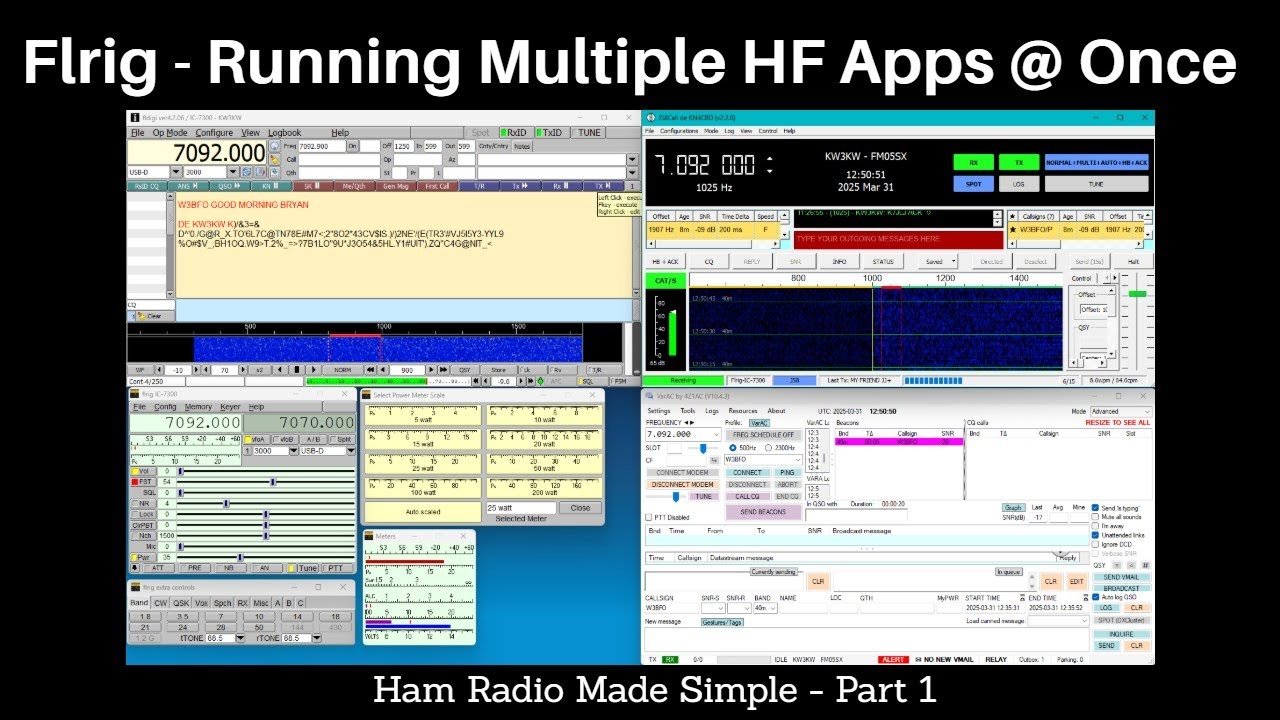 Running Multiple HF Digital Apps @ the Same Time Using Flrig - YouTube