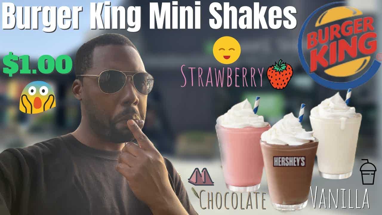 Burger King® Mini Shakes Review! | $1 MINI SHAKES! | CHOCOLATE - YouTube