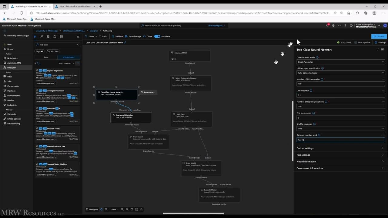 Running Multiclass Classification Algorithms in Azure ML - YouTube