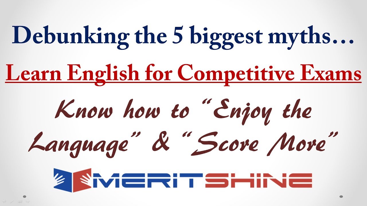 Learn English for Competitive Exams - Debunking the 5 biggest myths ...
