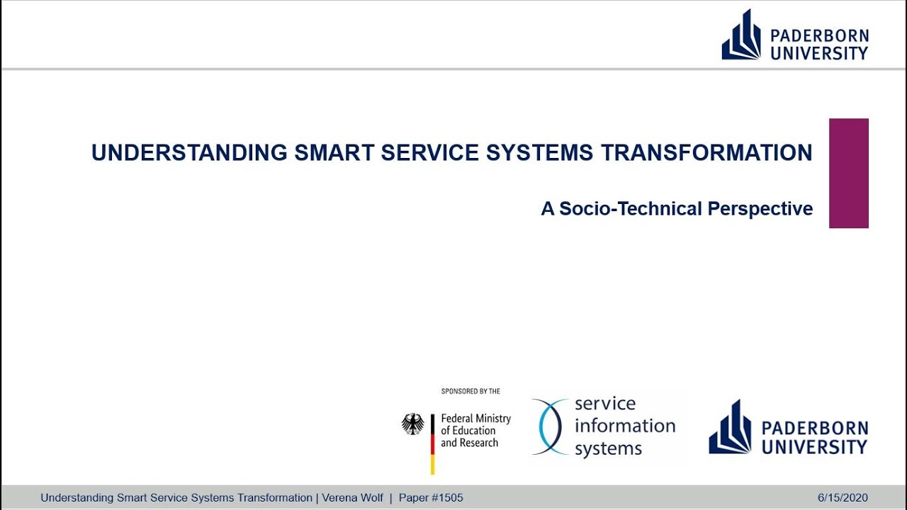 Understanding Smart Service Systems Transformation - A Socio-Technical ...