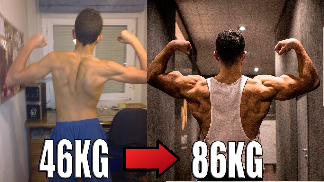 TRANSFORMACIÓN FÍSICA de 46KG a 86KG - BRAINBUILDER - YouTube