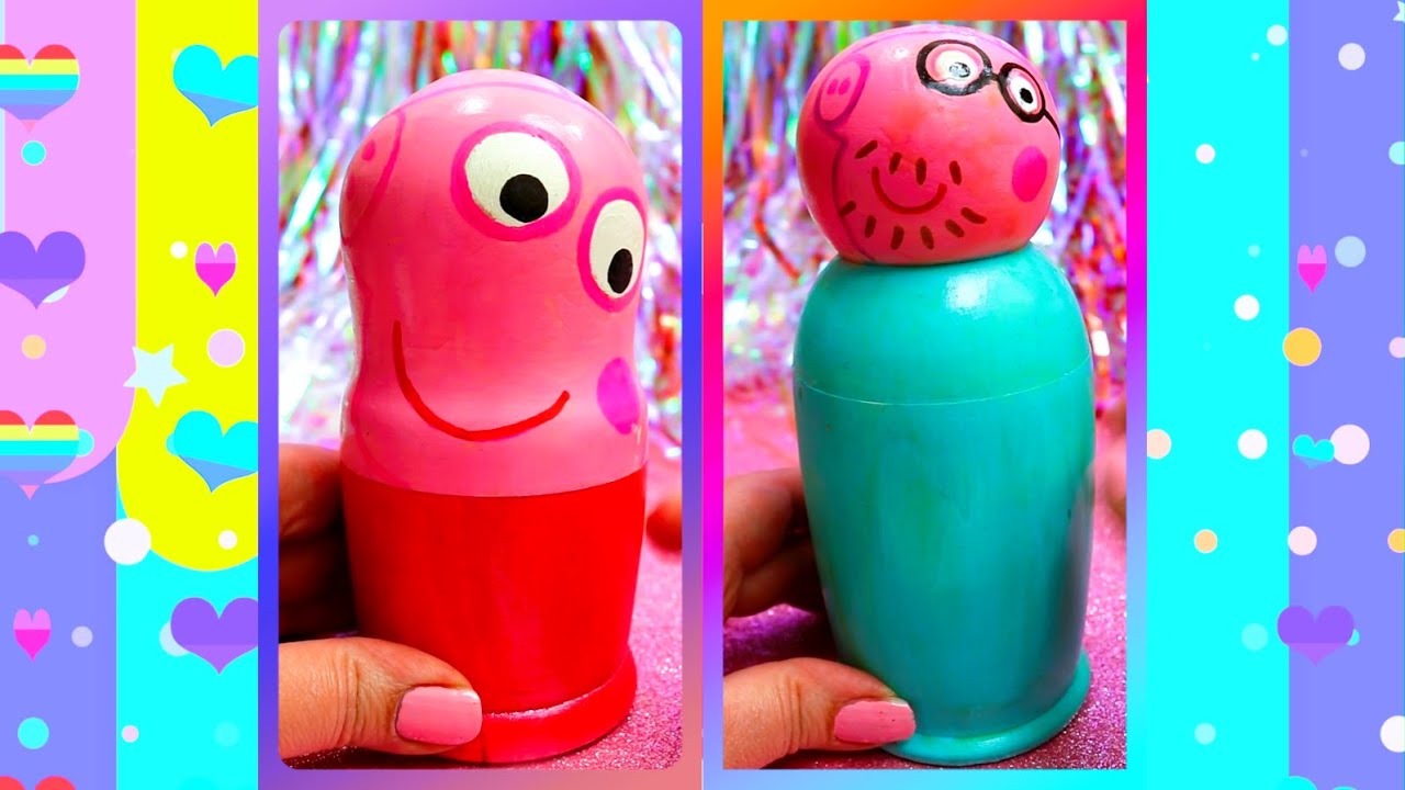 Peppa Pig ASMR Nesting Dolls Satisfying Unboxing ️#asmr #peppapig # ...