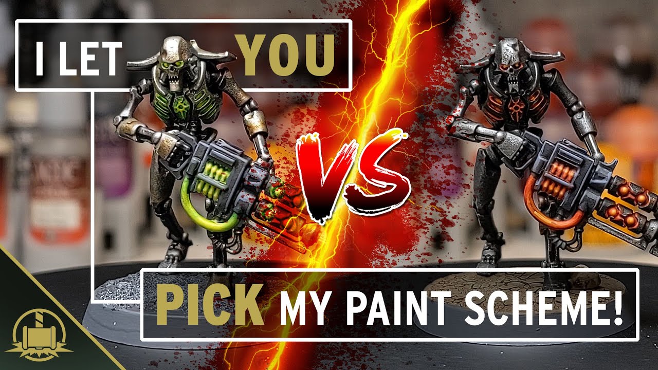 Letting the internet choose my Warhammer 40K Necron paint scheme! - YouTube
