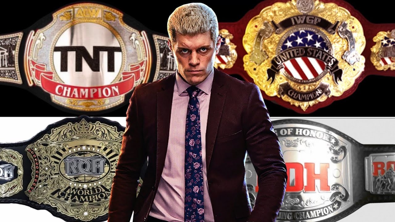 All-Cody Rhodes Title Wins [2007 - 2023] - YouTube