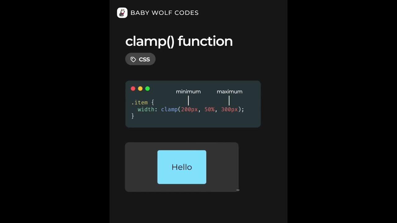 clamp() Function - YouTube