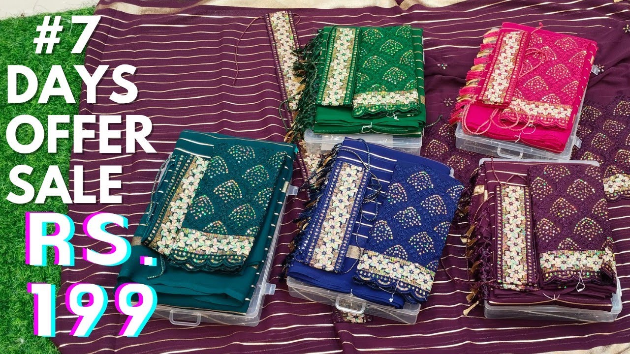 Wholesale sarees || 7Days offer || BA textiles|| special offer price ...